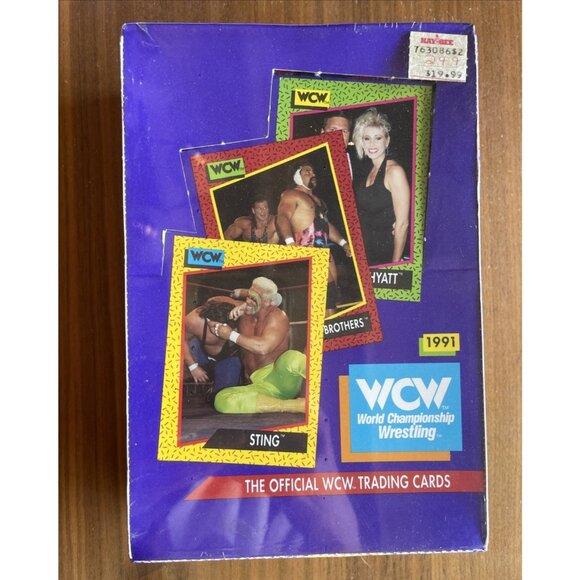 Toys | 1991 The Official Wcw Wrestling Trading Cards Box Of 36 Pack ...
